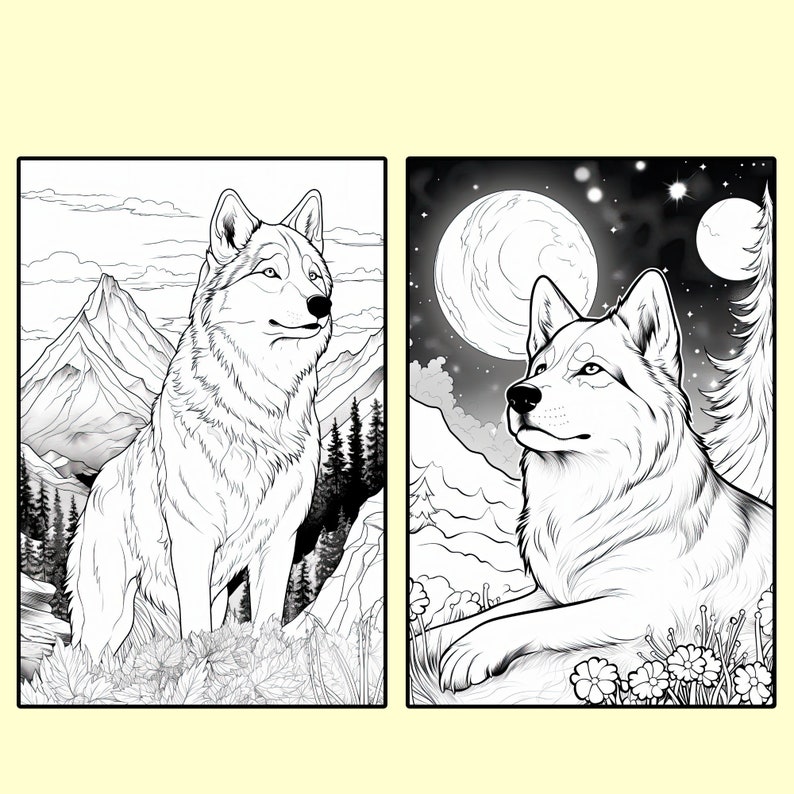 50 Siberian Husky Coloring Pages, Printable PDF Dog Coloring Pages ...