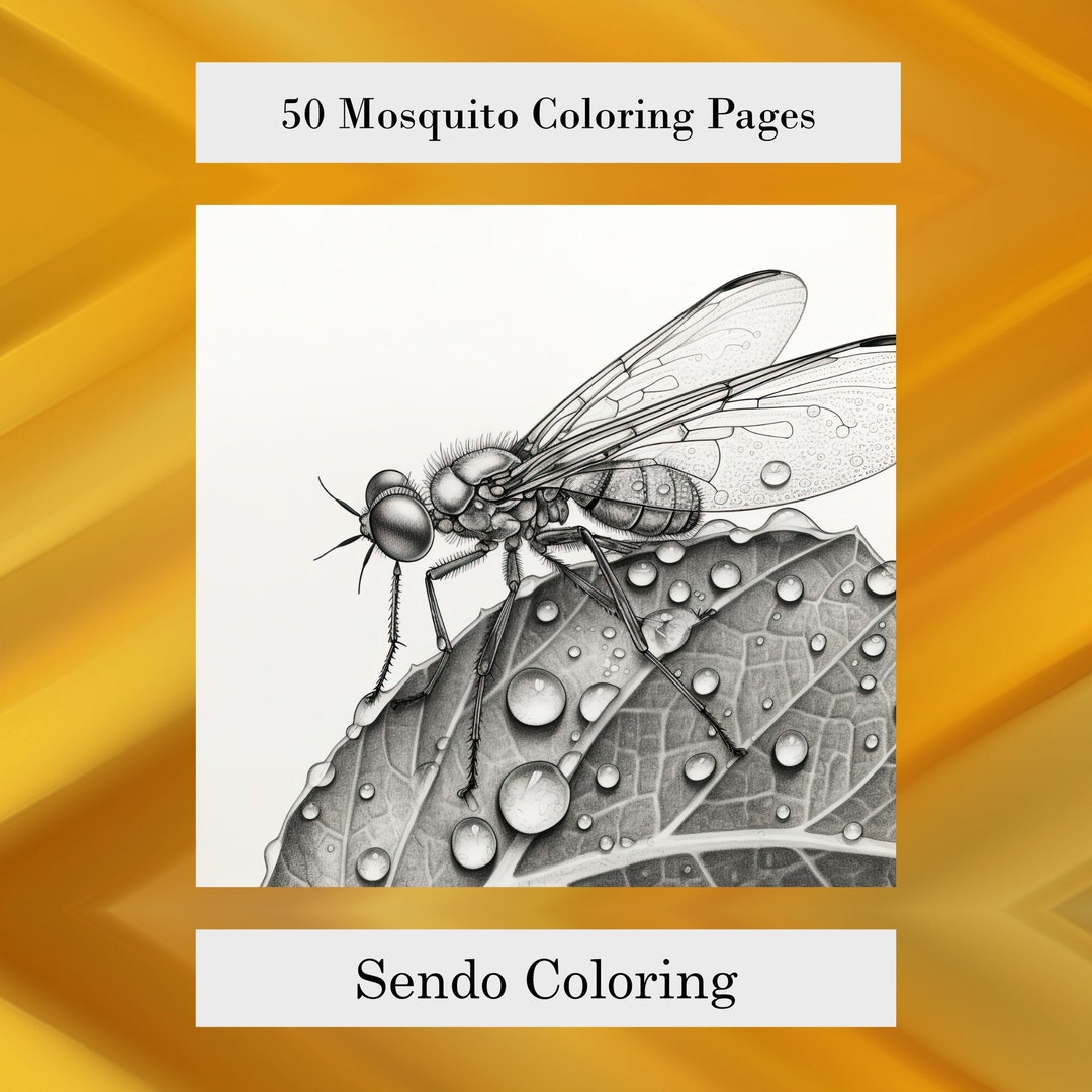 Mosquito Coloring Pages, 50 Mosquito Coloring Printable PDF Pages ...