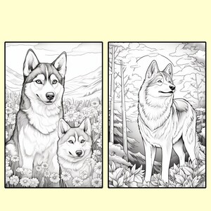 50 Siberian Husky Coloring Pages, Printable PDF Dog Coloring Pages ...