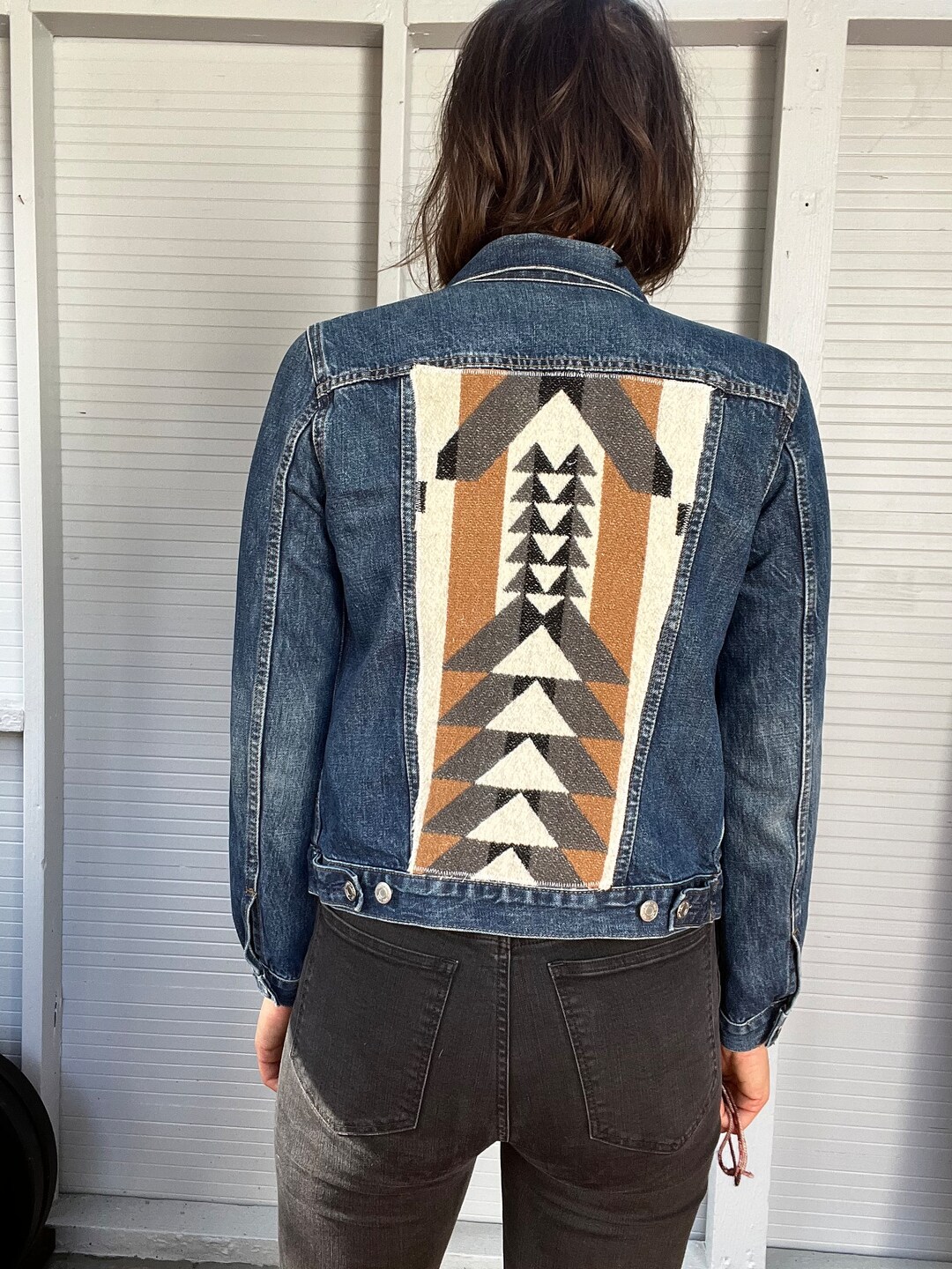 Pendleton Appliqué Jean Jacket Small - Etsy