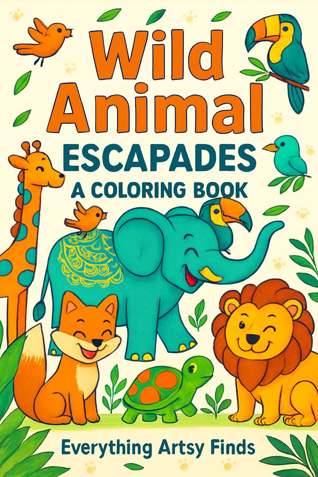 Wild Animal Colouring Book | 20+ Detailed Colouring Pages | Printable ...