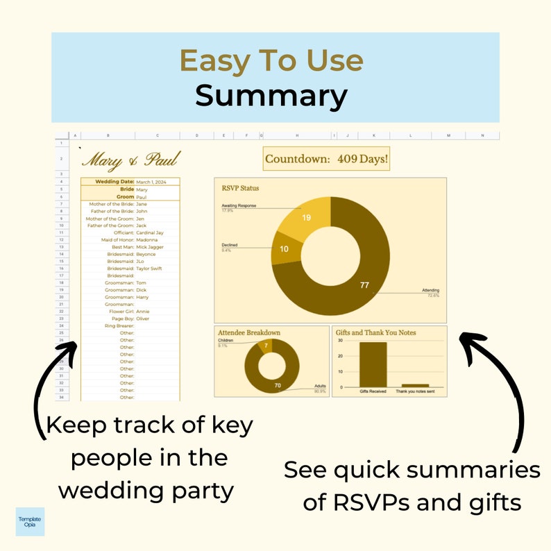 Truly Useful Wedding Guest List Tracker & Automated Seating Chart ...