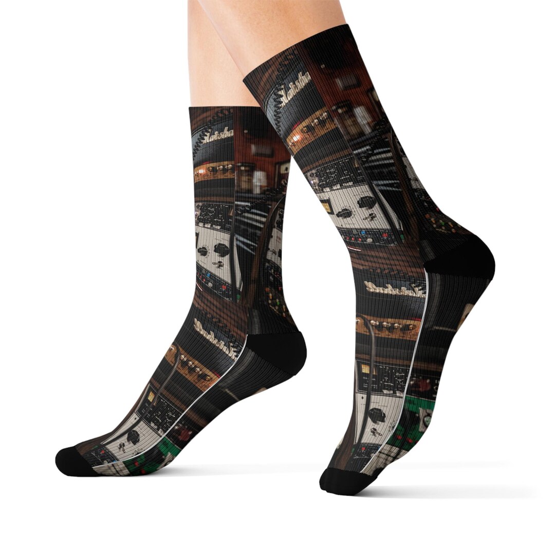 Recording Studio Gear Sublimation Socks, Music Lover Gift, Sound ...