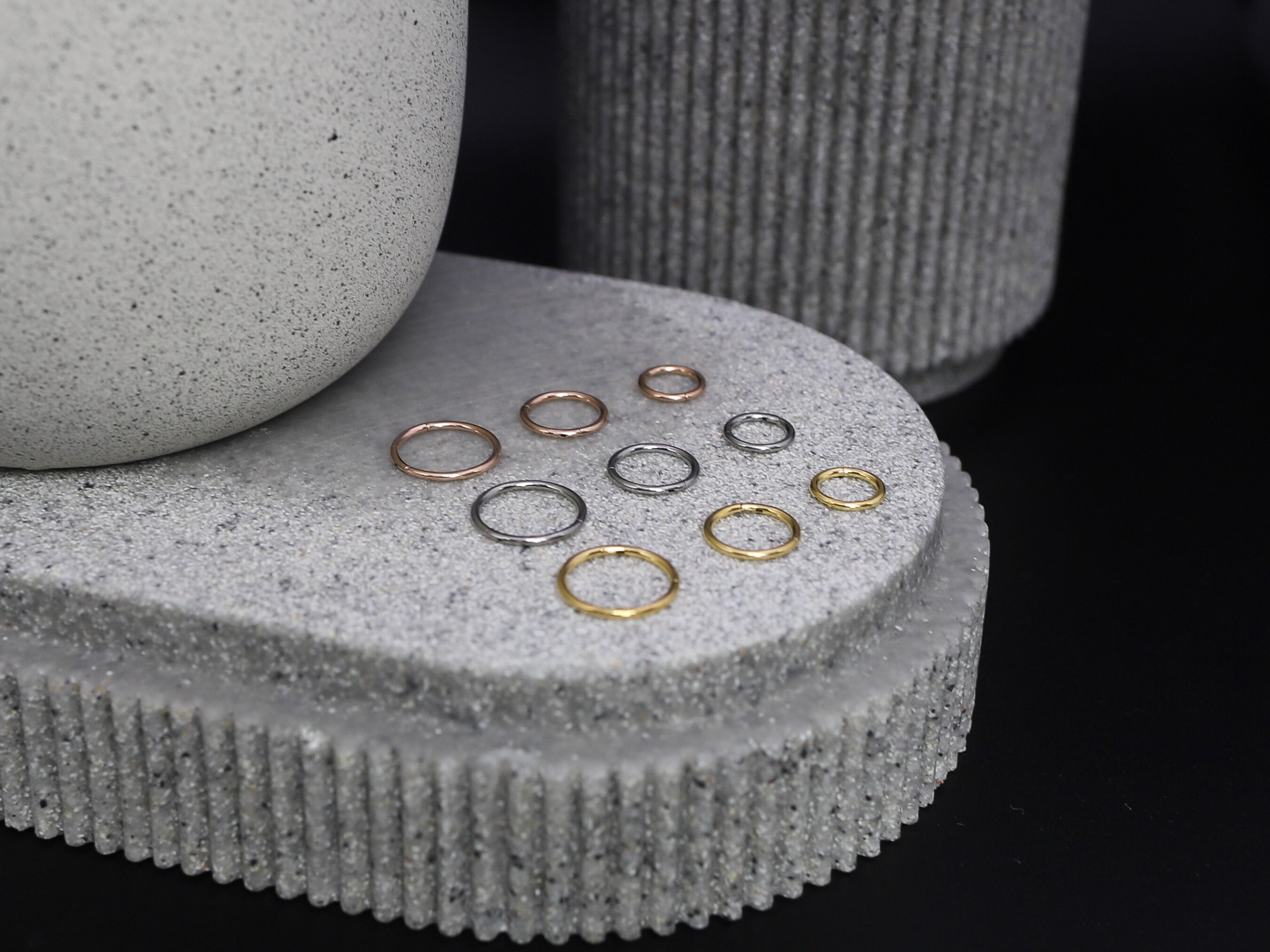 Plain Cartilage Hoop, 16g Implant Grade Titanium, 6mm-10mm Diameter ...