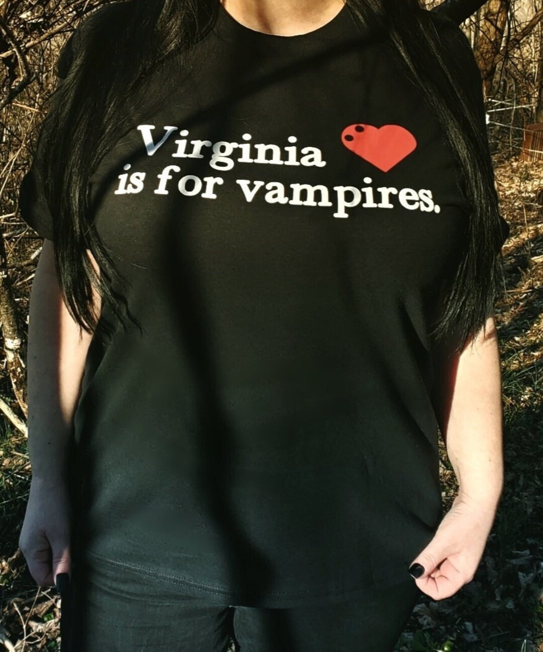 Virginia is for Vampires Black Unisex Teeshirt / Horror Cryptids Goth ...