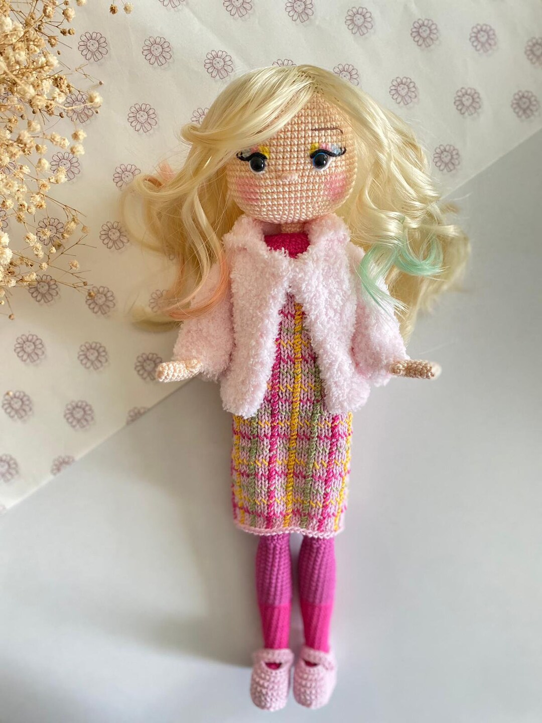 Enid Pink Baby Pattern-dress+body Pattern PDF TUTORIAL ENGLISH ...