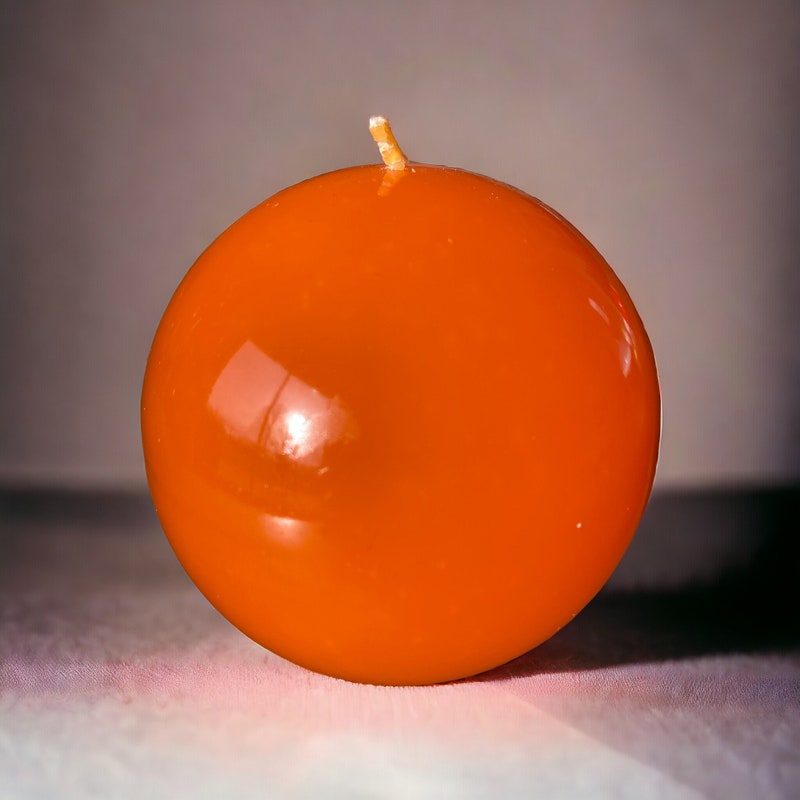 Orange Candle - Etsy