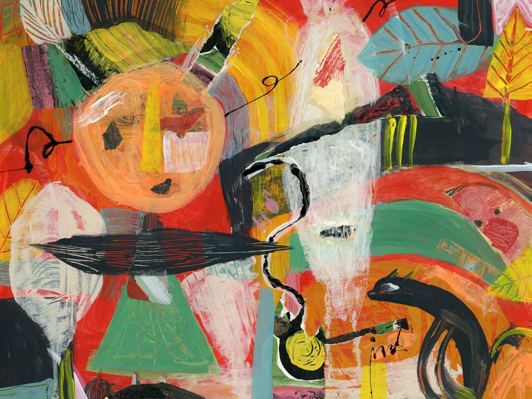 Alice's Cat Loves Fall, Limited Edition Print by Marsha Gray Carrington ...