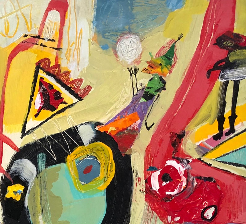 Abstract Art Prints Painting, the Chef, the Cooks, the Host, the Guests ...