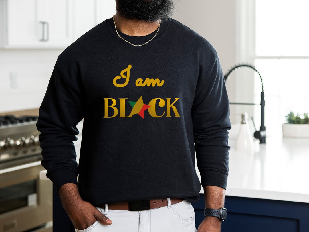 I Am Black T-shirt: Black History Month Pride, Unisex Cotton Tee - Etsy