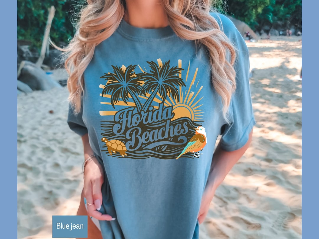 Florida Beaches Shirt Comfort Colors®, Trendy Beach Shirt, Vacation ...