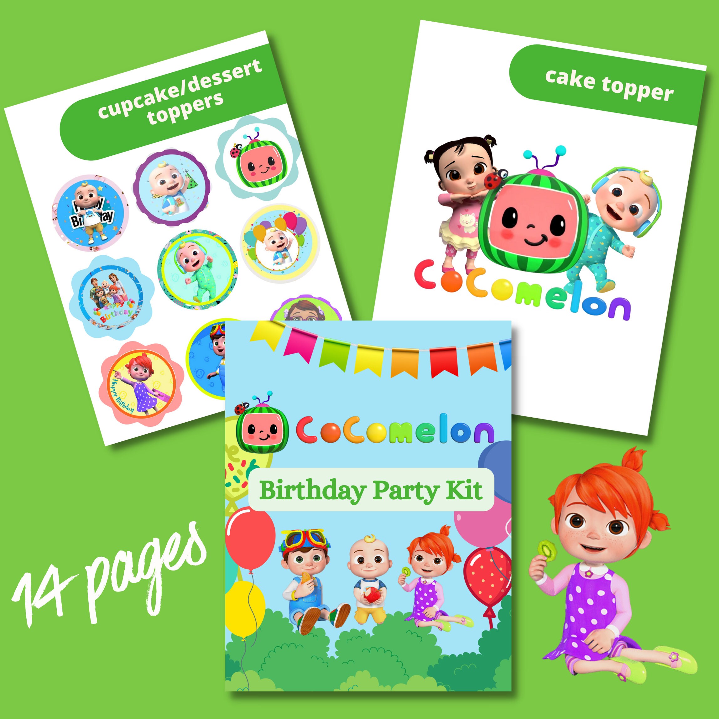 Customizable Birthday Party Kit Template Kids Birthday Party Kit - Etsy