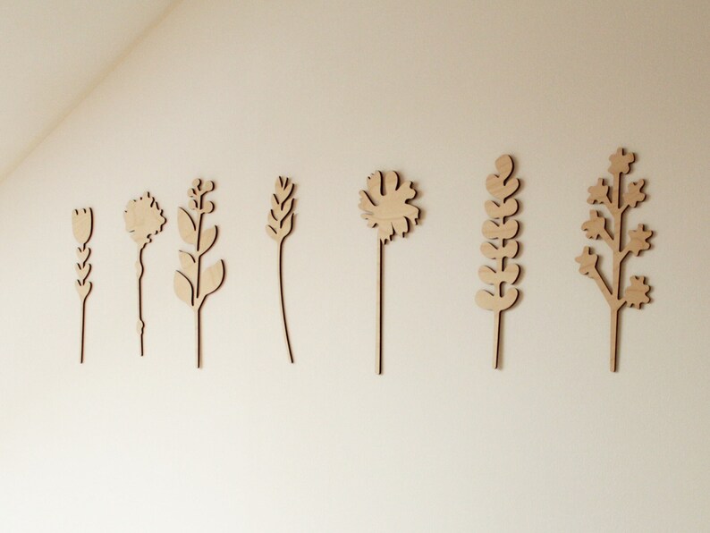 LASER CUT FILE - Wooden Flower Bouquet - Set 2 - 7 Elements - Svg - Dxf ...