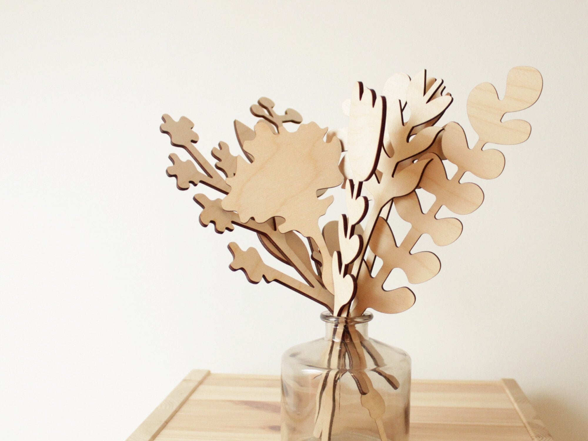 LASER CUT FILE - Wooden Flower Bouquet - Set 2 - 7 Elements - Svg - Dxf ...