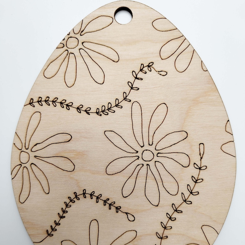 LASER CUT FILE Easter Eggs Line Drawing Colour Yourself Svg Dxf Pdf Xcs ...