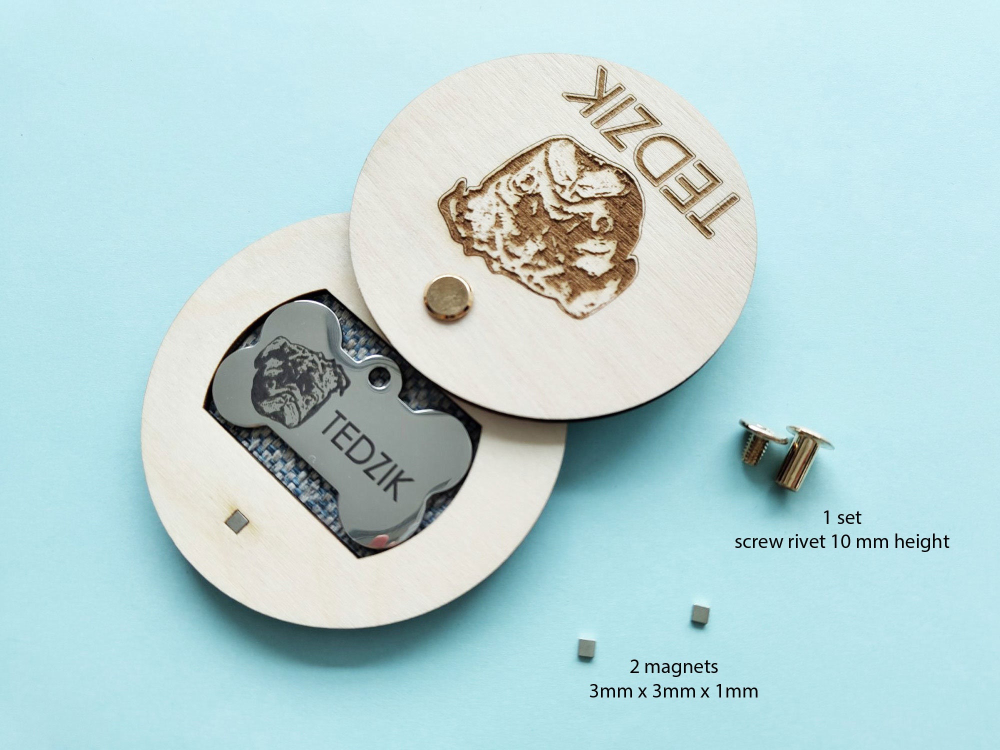 Laser Cut Pivot Box FILE - Dog Photo Number ID - Laser Machines - Xtool ...