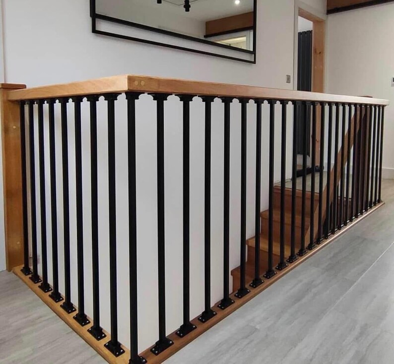 Custom Metal Stair Spindles: Wrought Iron Balustrade - Any Color - Etsy UK