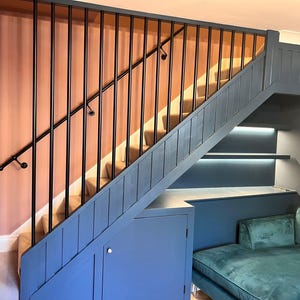 Steel Stair Screen Spindles Metal Wrought Iron Balustrade Floor Ceiling ...