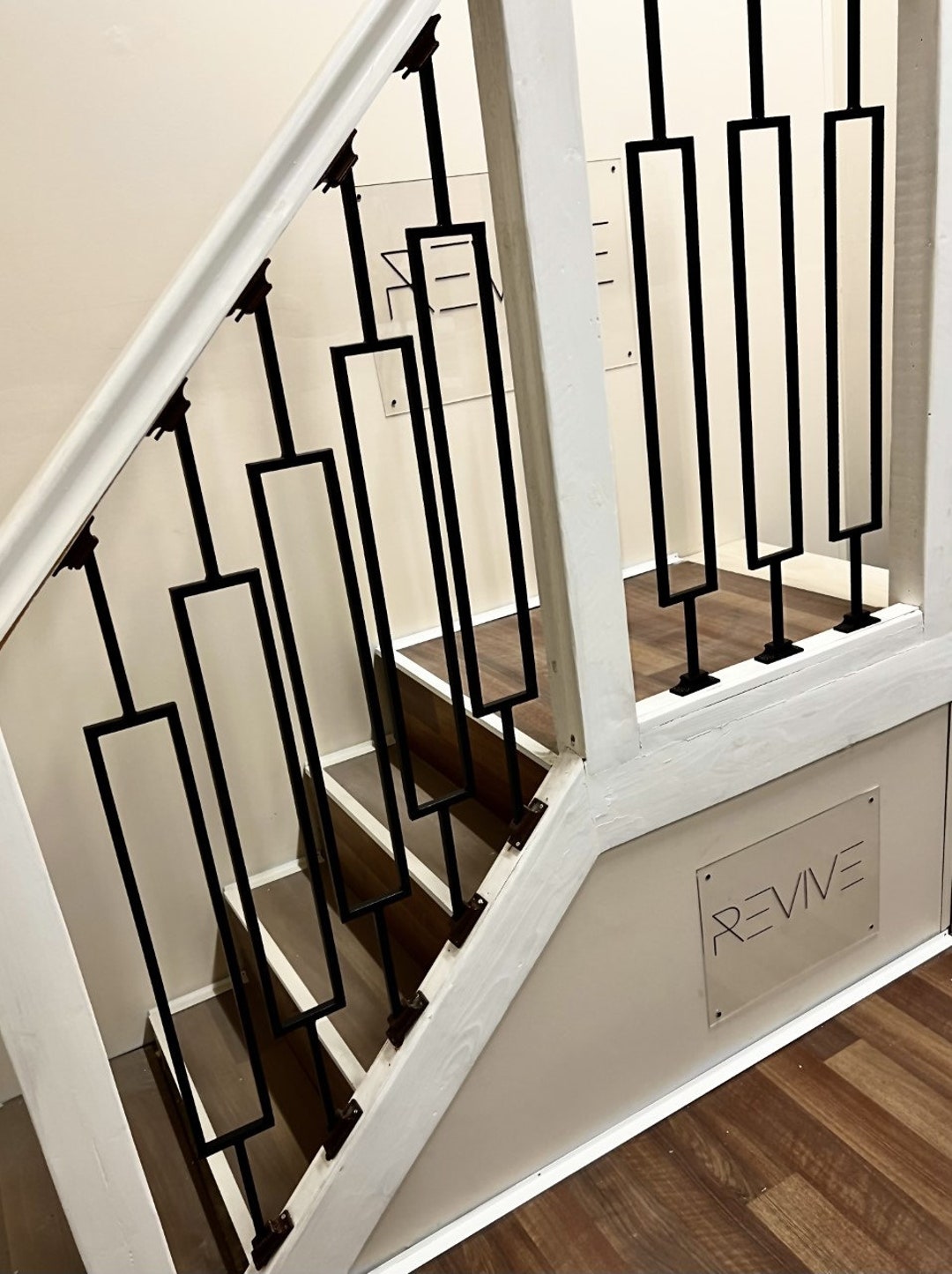 12mm Square Solid Steel Bar Spindles 'rectangle Design' - Etsy