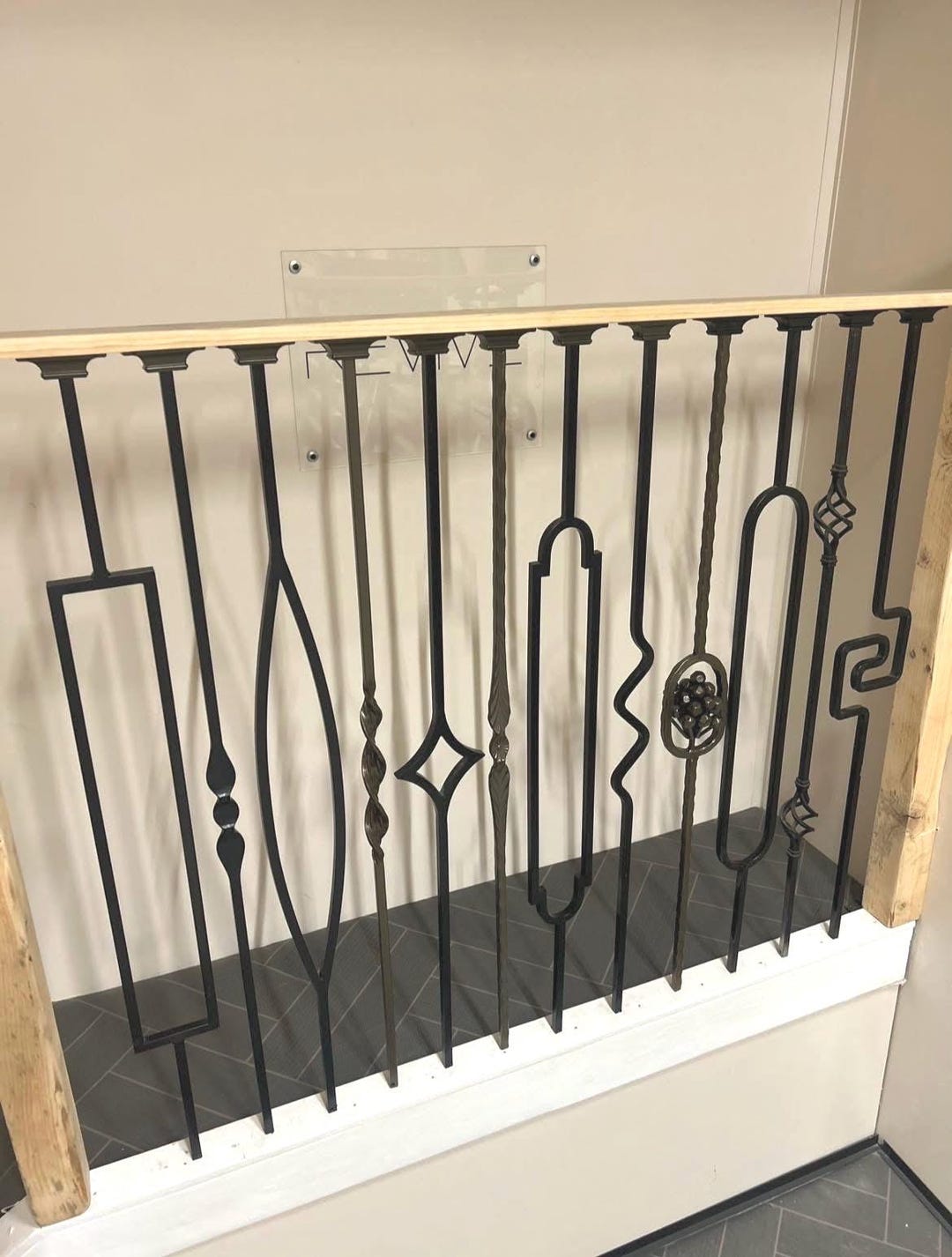 Solid Wrought Iron Balustrade Spindles: Custom Color Stair & Deck Bars ...