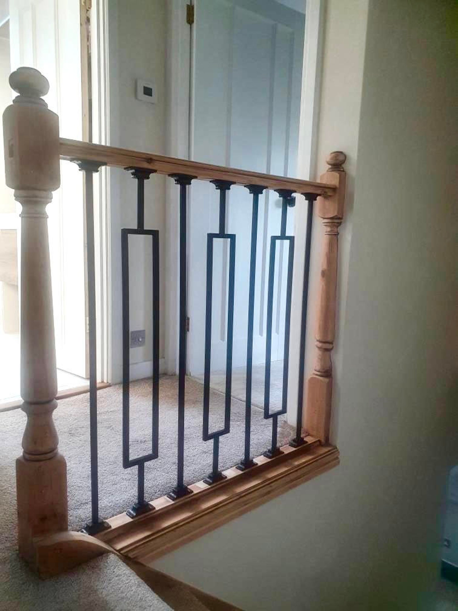 12mm Wrought Iron Bespoke Square Solid Steel Bar Spindles 'rectangle ...