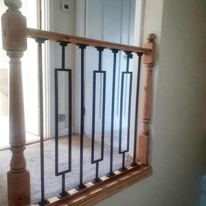 12mm Square Solid Steel Bar Spindles 'rectangle Design' - Etsy