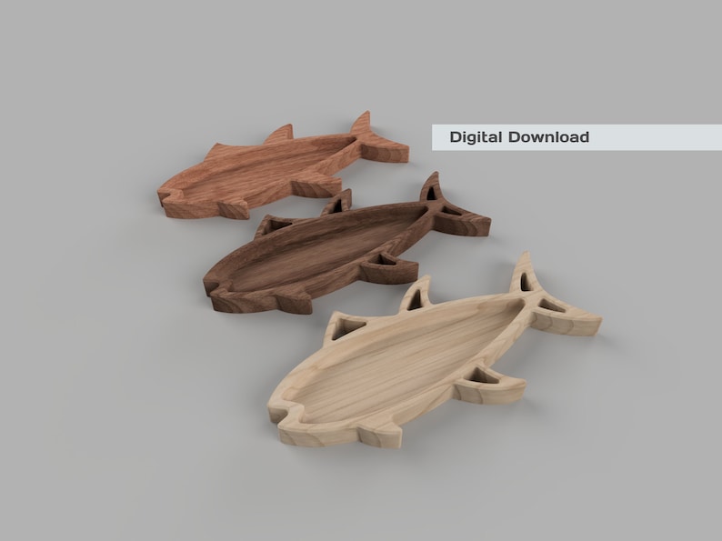 Tuna Catch All Tray - STL & DXF - Nautical Wood CNC Projects - Digital ...