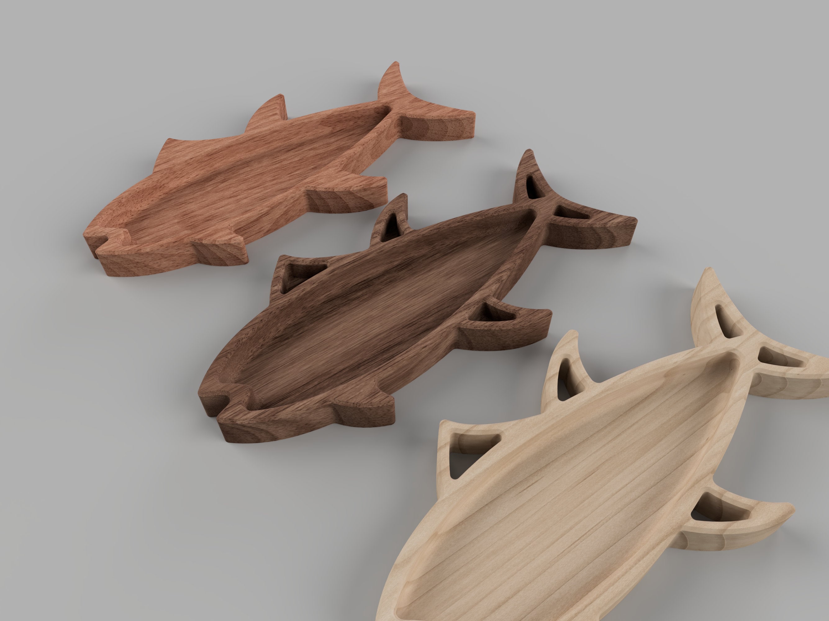 Tuna Catch All Tray - STL & DXF - Nautical Wood CNC Projects - Digital ...