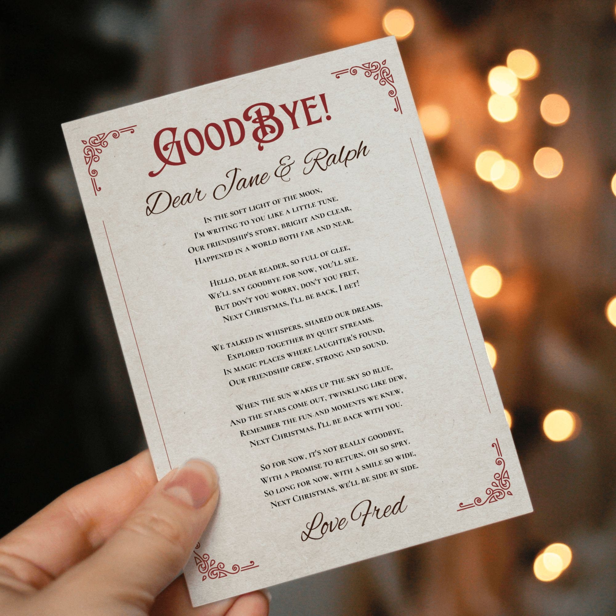 Elf Arrival and Departure Letters From Elf Christmas Note From Elves ...
