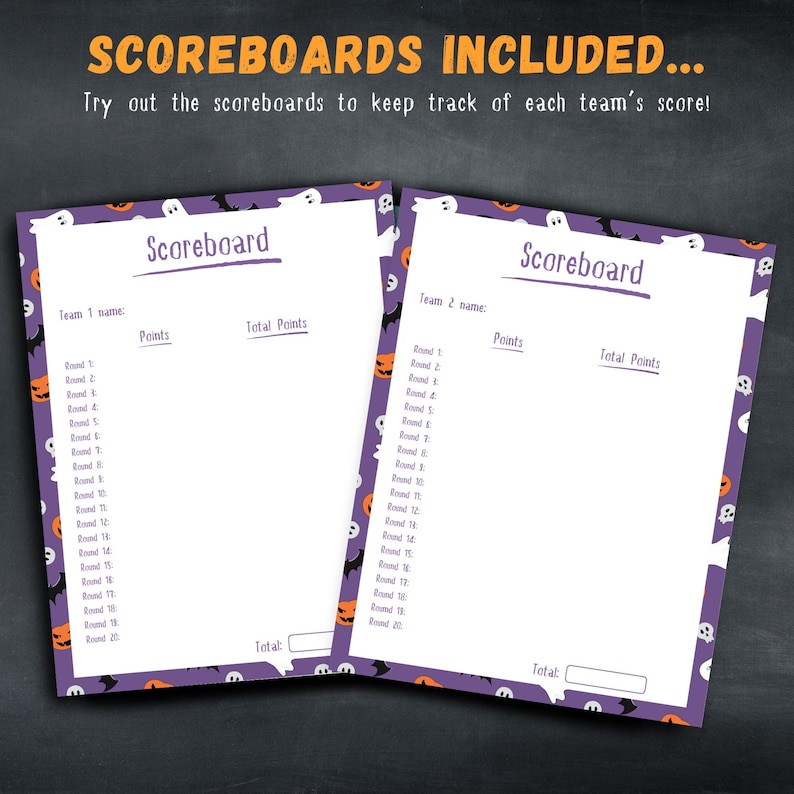 Halloween Friendly Feud Game Printable, Halloween Party Games for ...