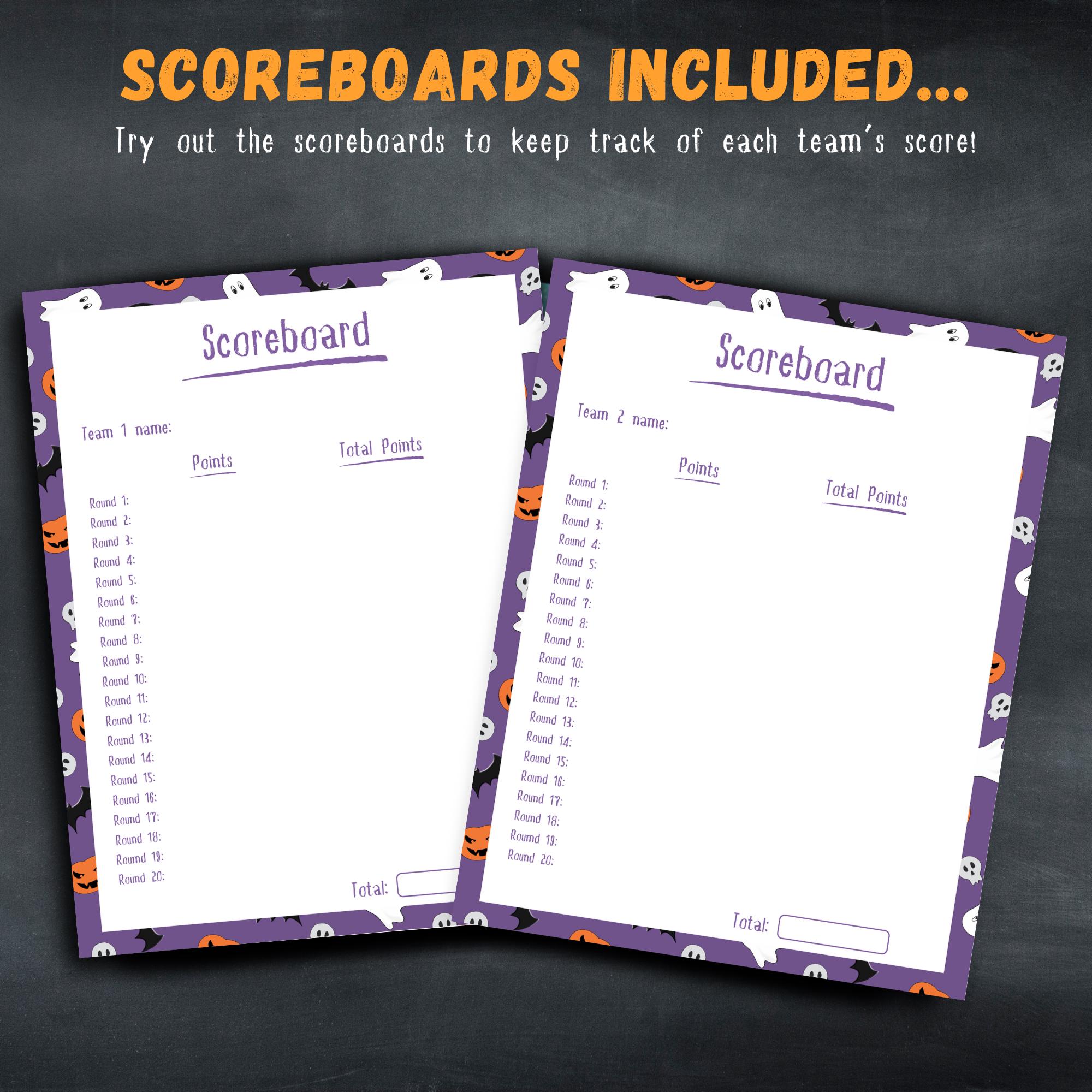 Halloween Friendly Feud Game Printable, Halloween Party Games for ...