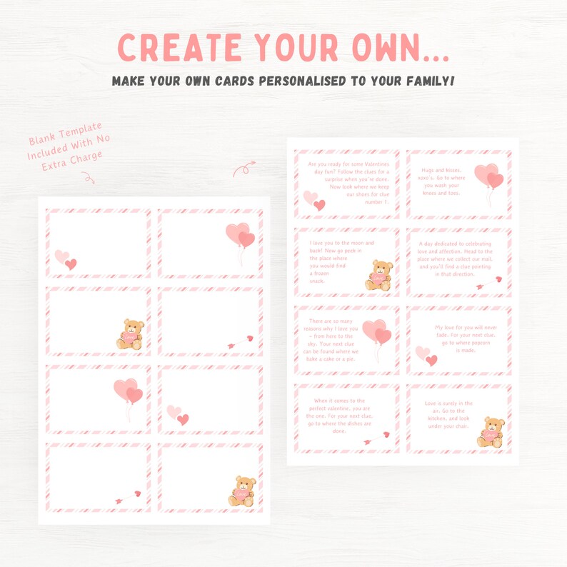 Valentines Day Scavenger Hunt for Kids, Valentines Printable Games for ...