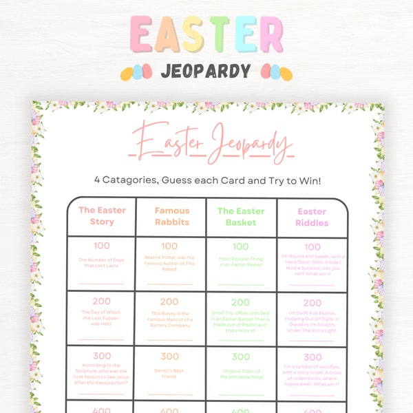 Easter Party Game - Etsy