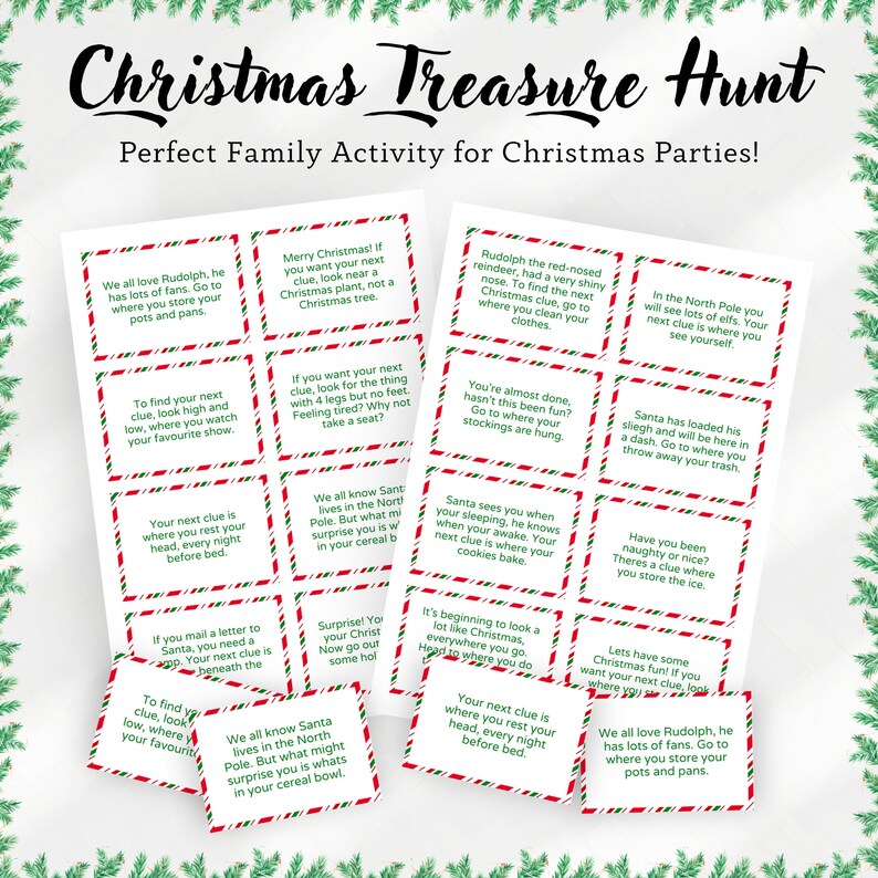 Christmas Scavenger Hunt, Christmas Printable Game for Kids, Christmas ...