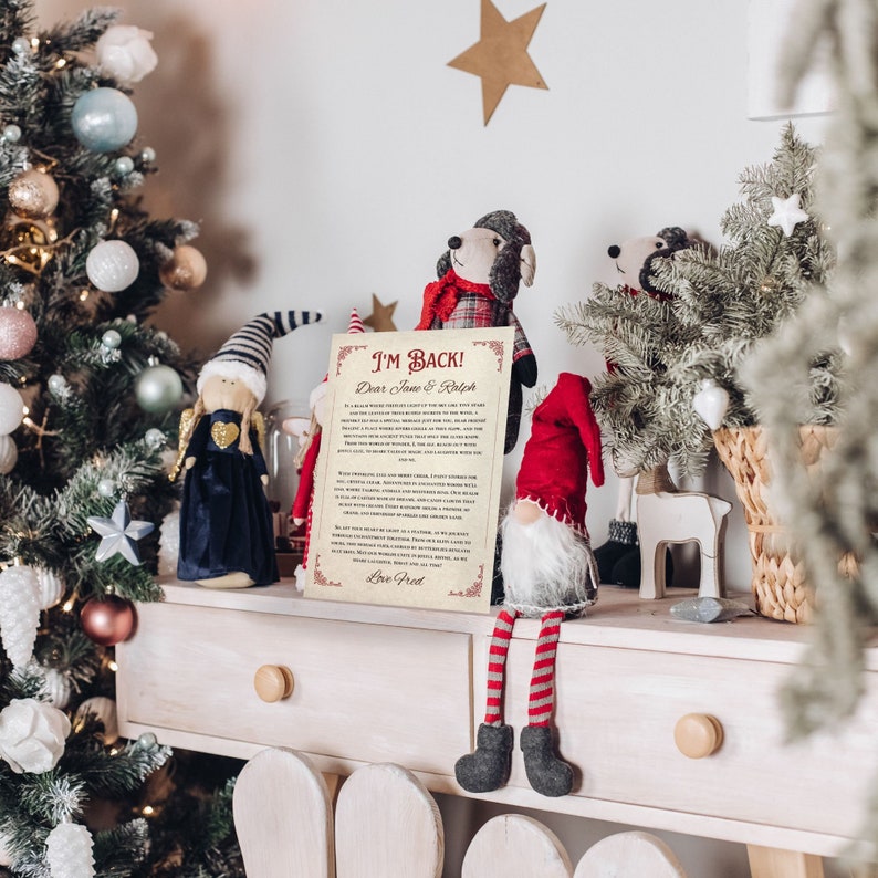 Elf Arrival and Departure Letters From Elf Christmas Note From Elves ...