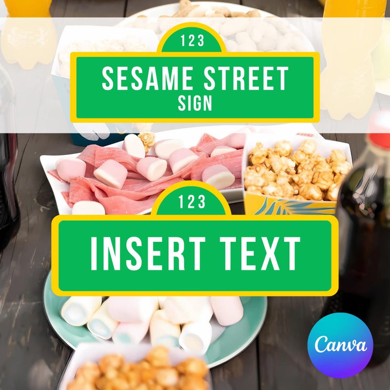Sesame Street Sign - Etsy