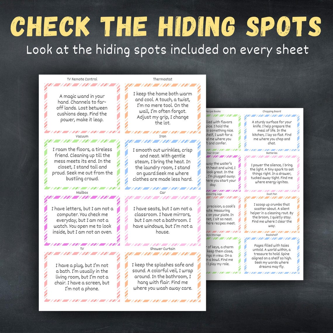 Adult Indoor and Outdoor Scavenger Hunt Printable, at Home Adult ...