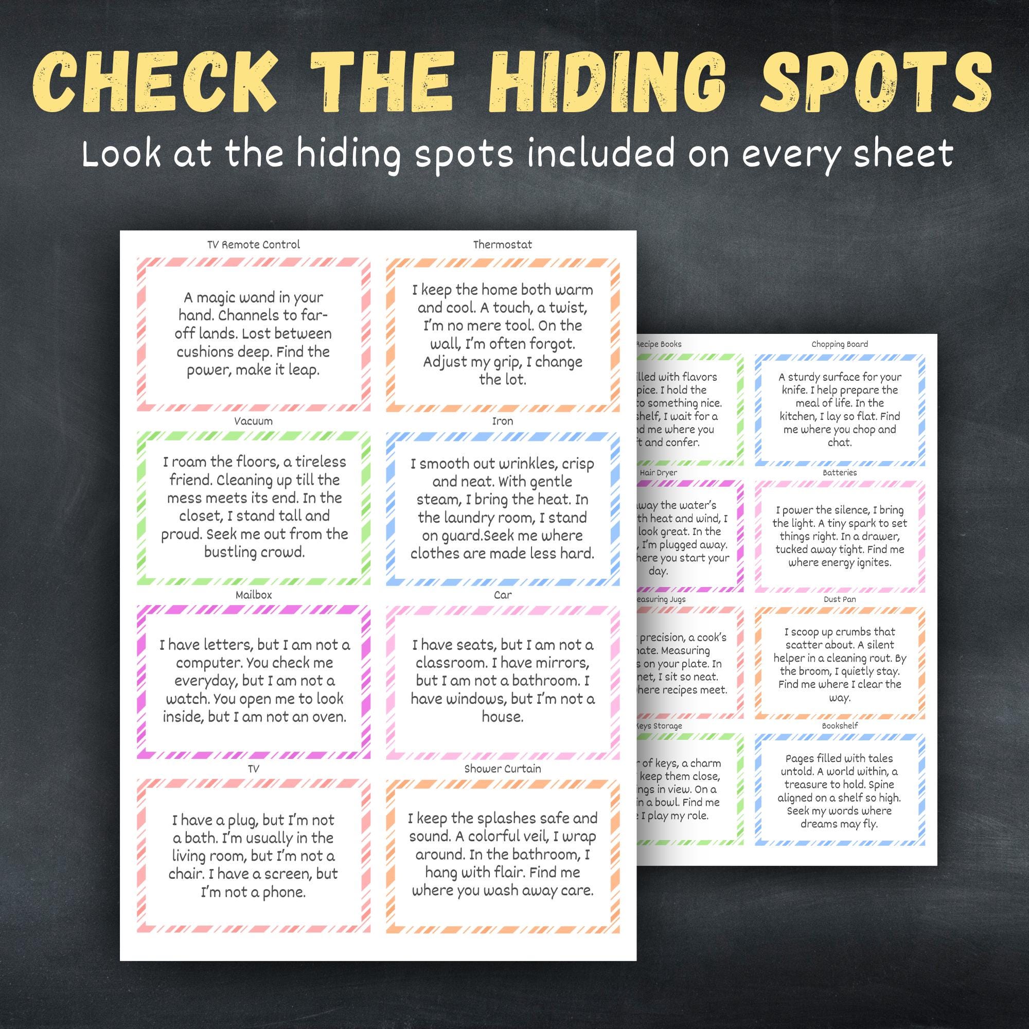 Adult Indoor and Outdoor Scavenger Hunt Printable, at Home Adult ...