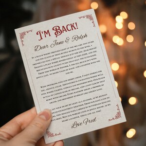 Elf Arrival and Departure Letters From Elf Christmas Note From Elves ...