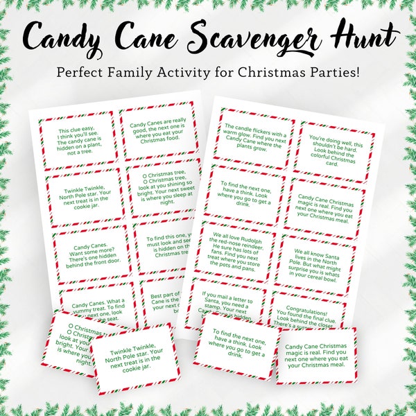 Christmas Scavenger Hunt - Etsy