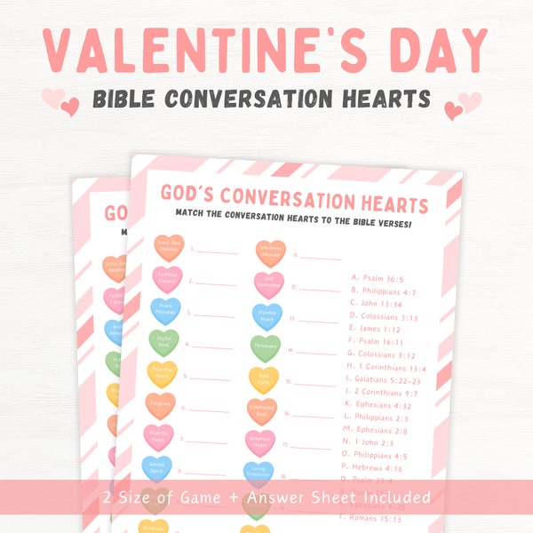 Bible Valentine Games - Etsy