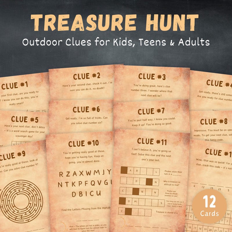 Kids Cipher Treasure Hunt - Etsy UK