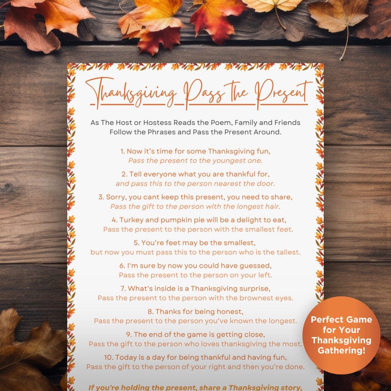 Pass the Present Game - Etsy