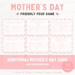 Mother's Day Friendly Feud Game, Mother's Day Trivia Game, Printable ...