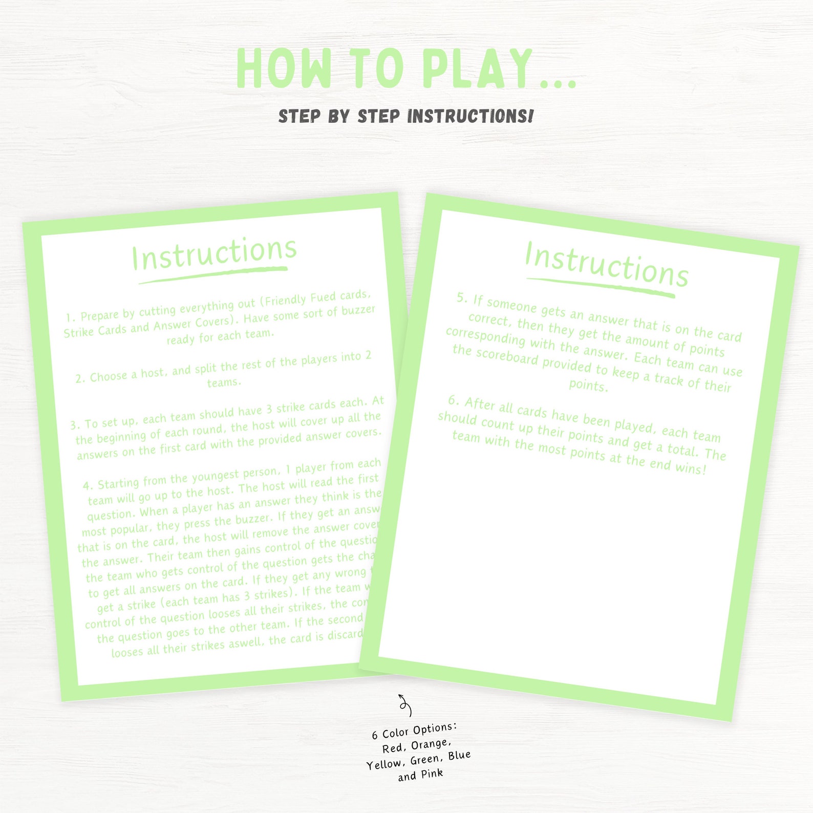 Easter Friendly Feud Trivia Game, Easter Party Game Night, Printable ...