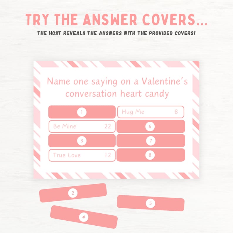 Valentines Day Friendly Feud Game, Printable Valentines Day Game ...