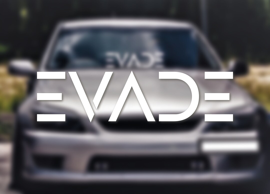 EVADE Decal, Car Decal, Vinyl Decal, Windshield Decal, Custom Decal ...