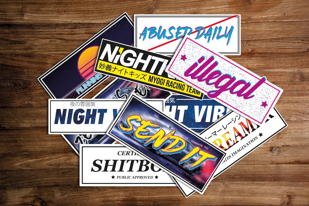 JDM Slap Stickers, Slap Stickers, Drift Stickers, Sti - Etsy