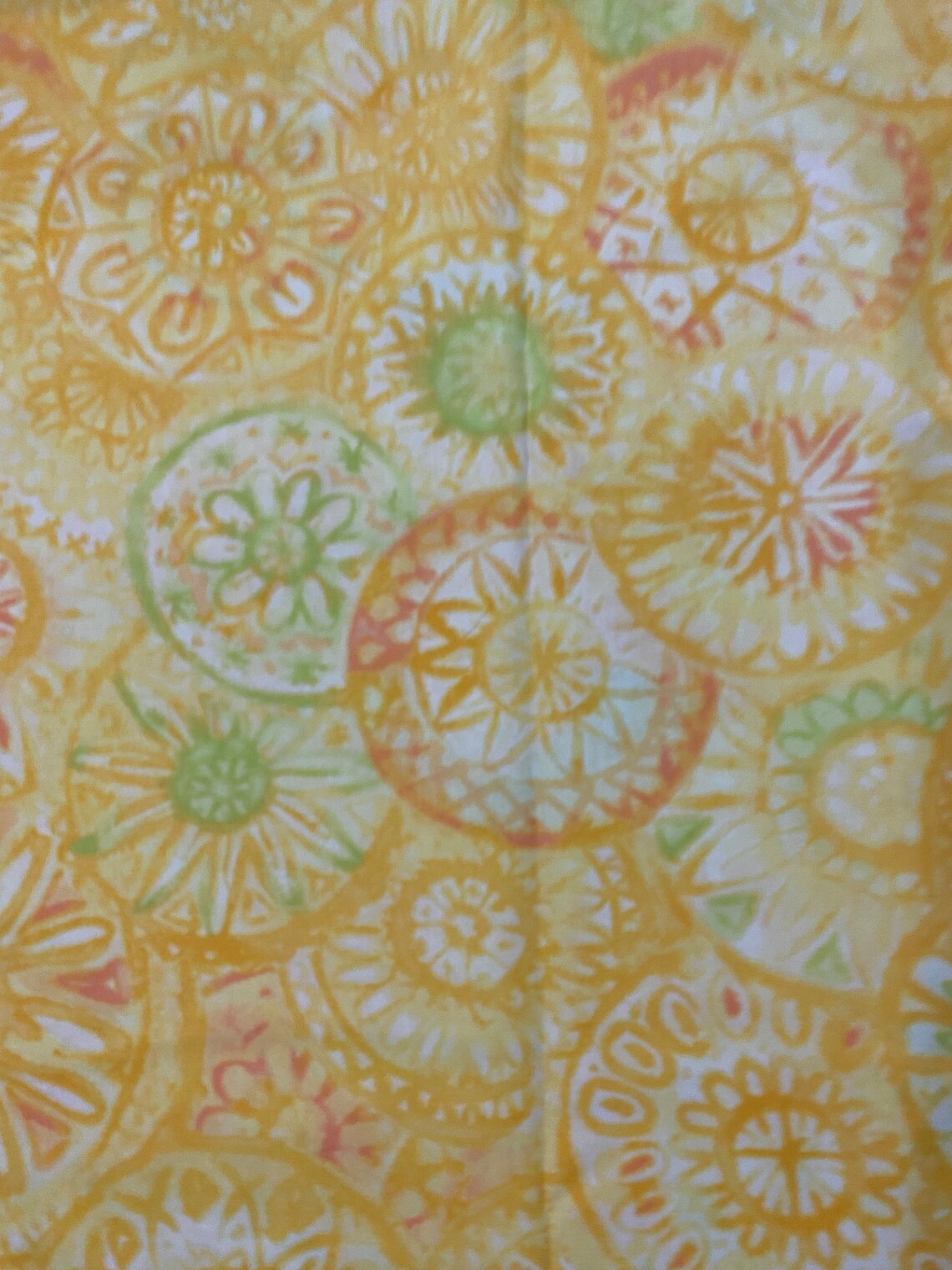 Yellow Spiral Pattern Fabric - Etsy