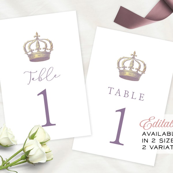 Formal Table Number - Etsy